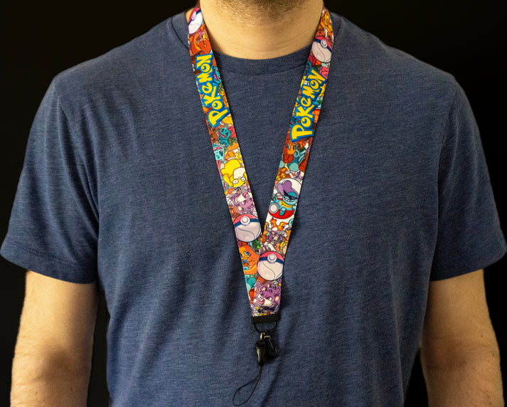 Pokemon Collage Lanyard – Curio Cavern
